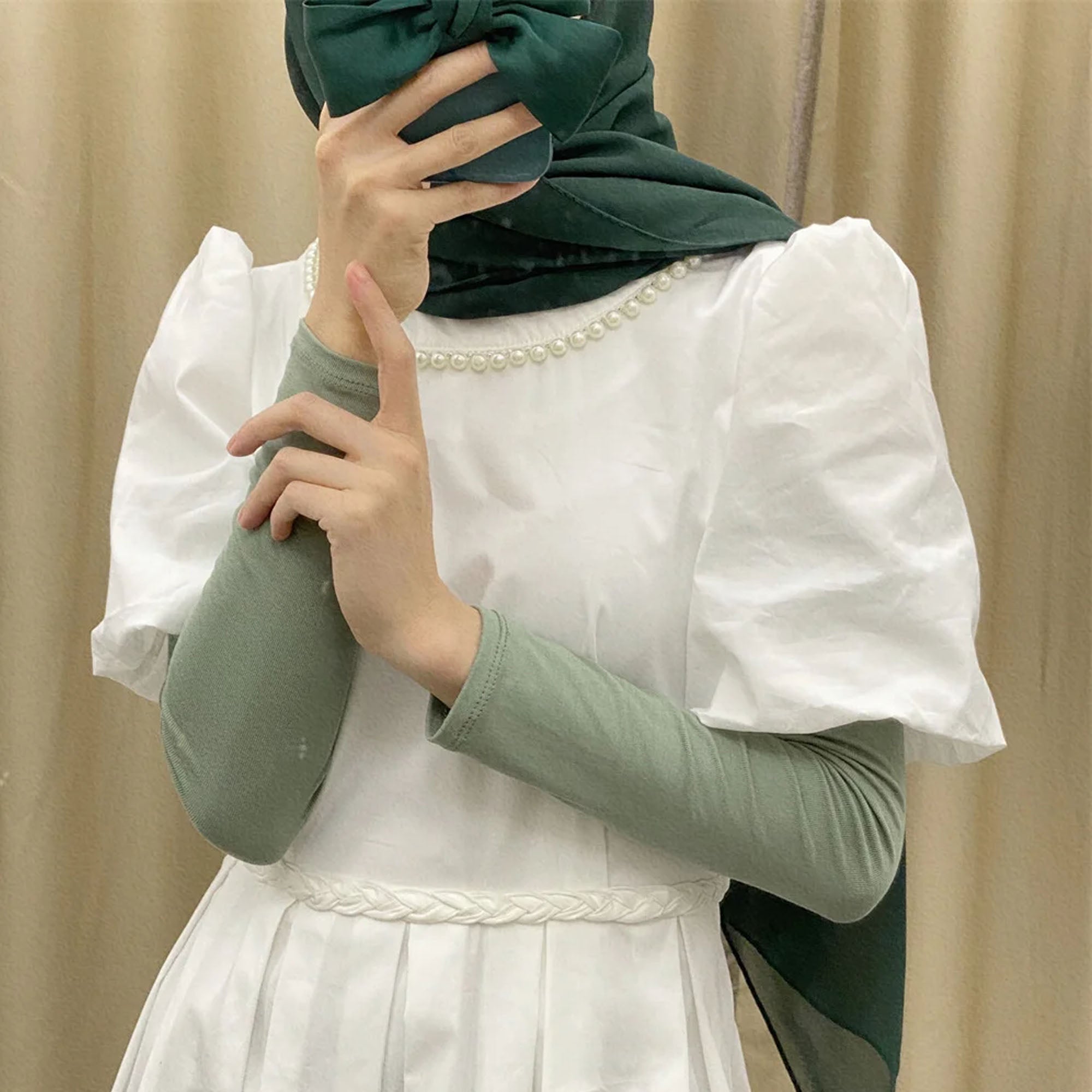 Inayah Exclusive Sleeve Set Green – Boxed_by_aamina